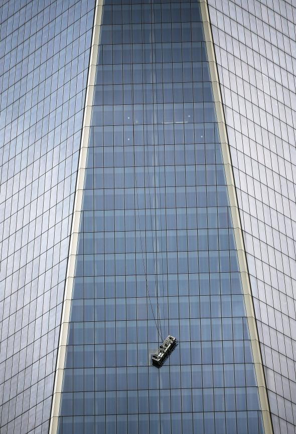 Window washers rescued, World Trade Center: Firefighters, police help ...