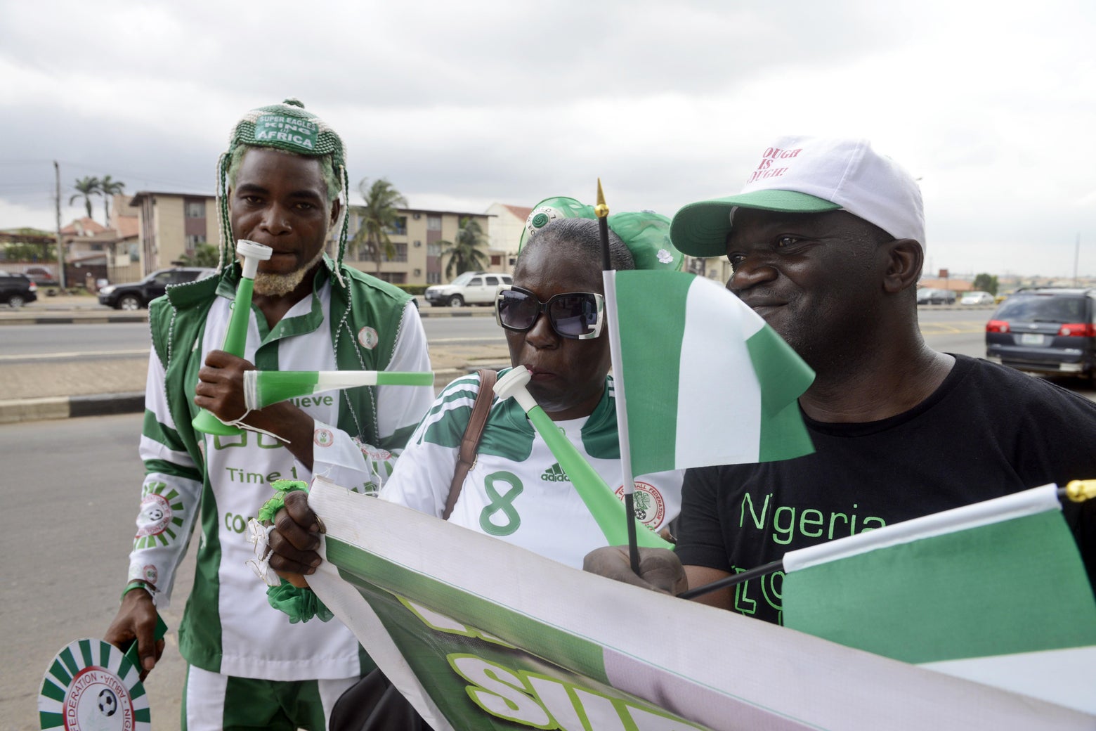 Explosion in Nigeria hits World Cup audience at open-air venue.