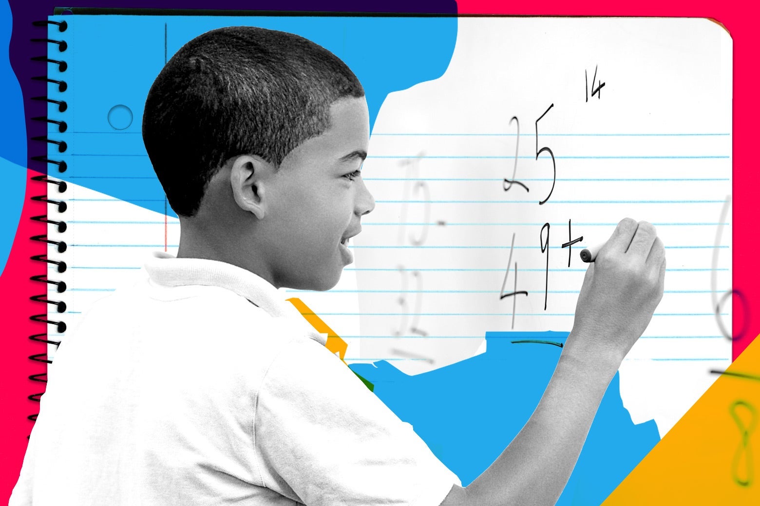 My son does his math schoolwork too carelessly.