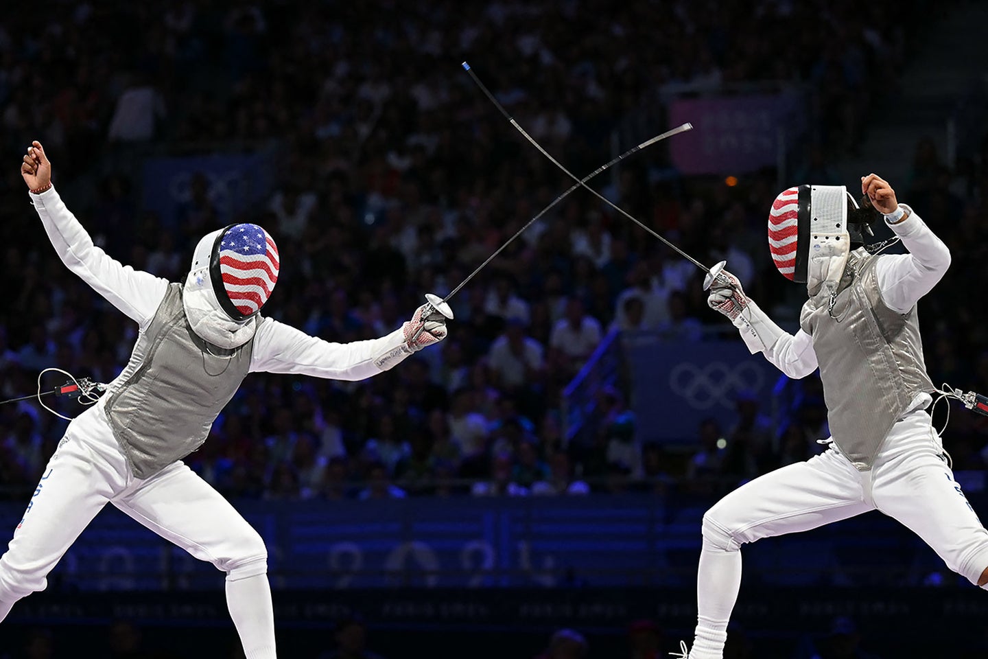 Paris Olympics USA medals: The women’s foil fencing final between Lee Kiefer and Lauren Scruggs ...