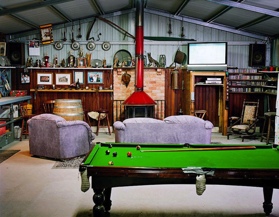 Jasper White photographs man caves in rural Australia.