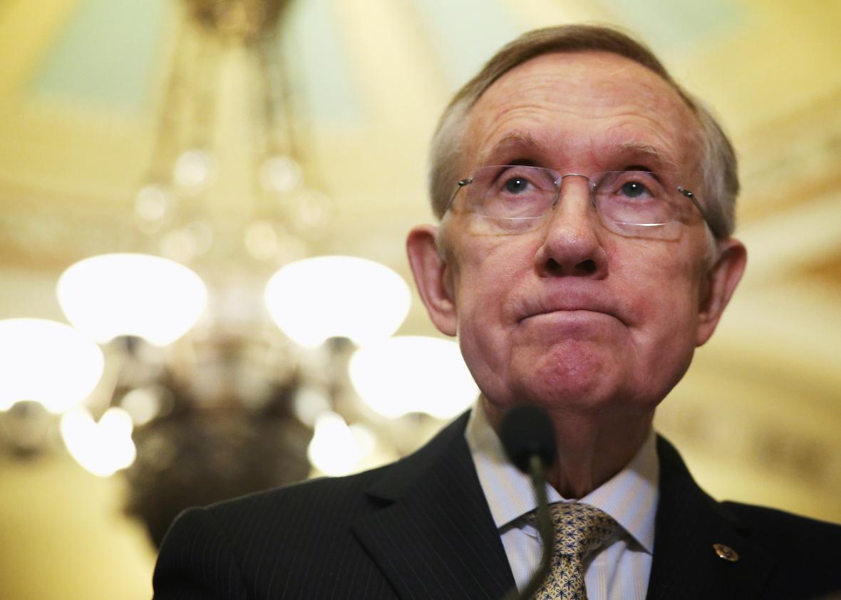 Harry Reid blasts Trump for appointing “champion of white supremacy.”