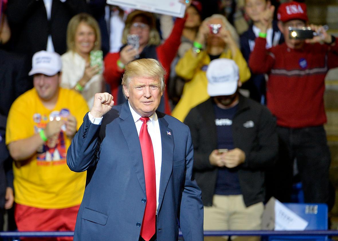 Are those devil horns on Trump’s head on his Time Person of the Year photo?