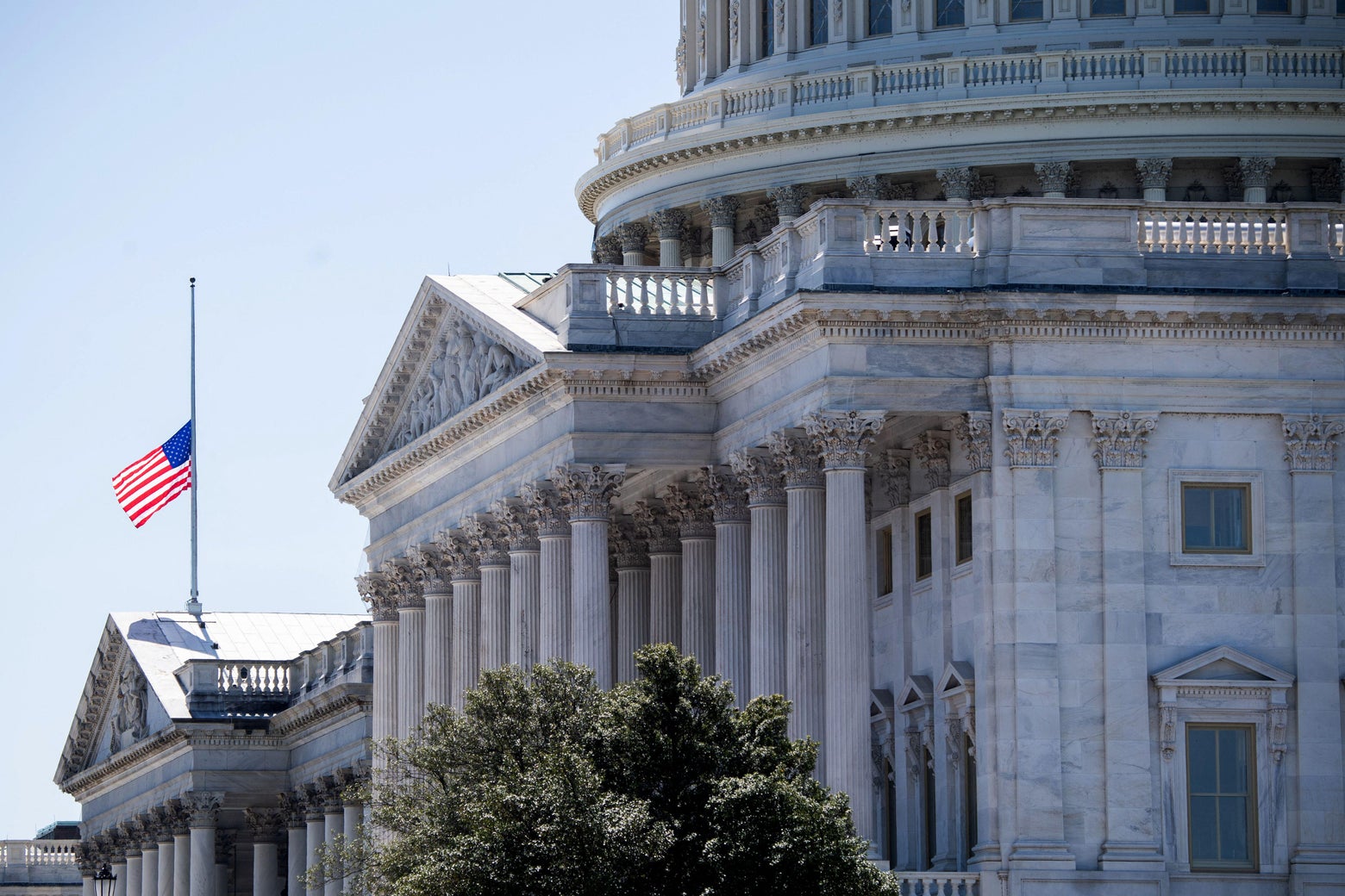 One police officer killed after car rams into U.S. Capitol barricade.