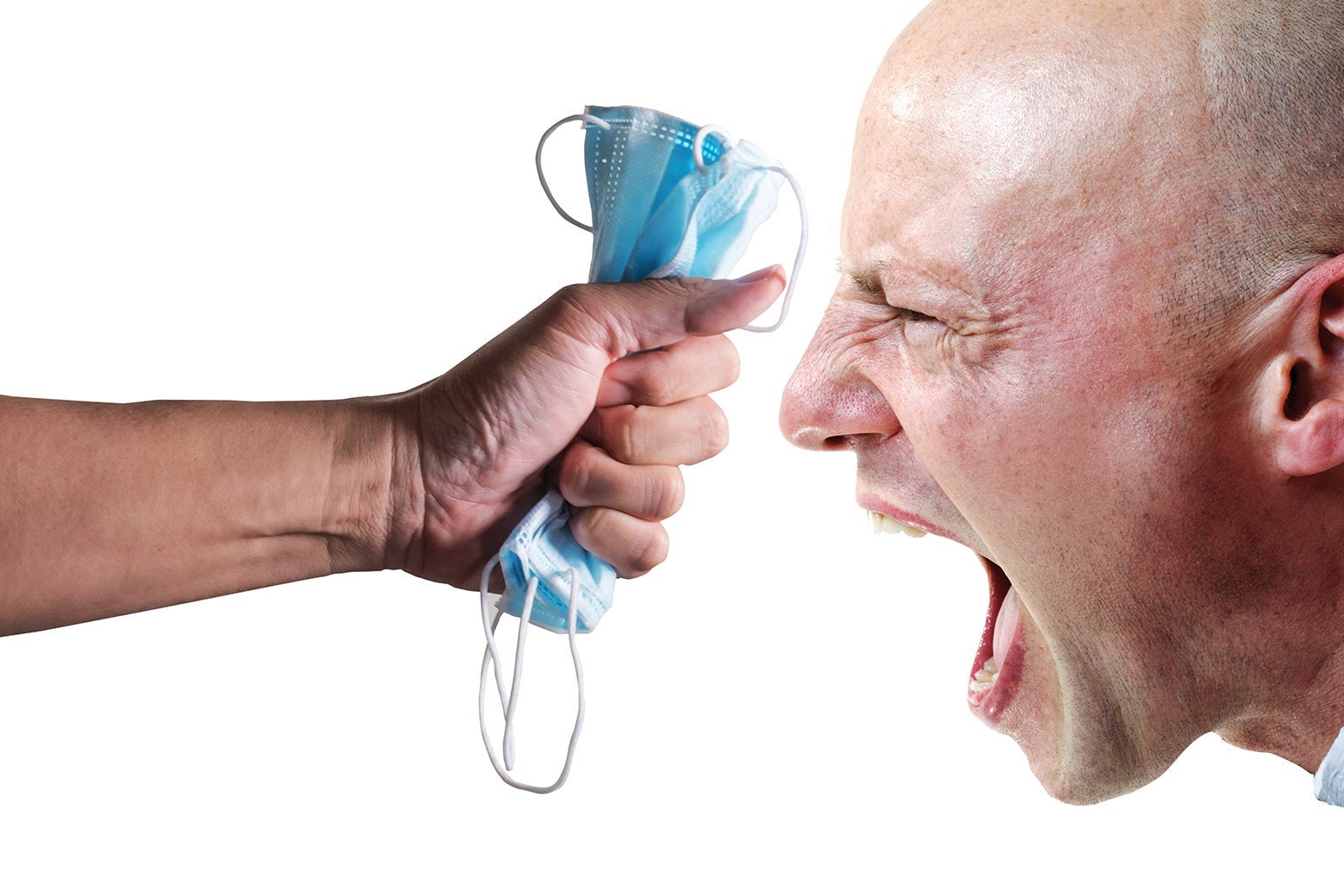 Viral mask freakout videos as premeditated performances.