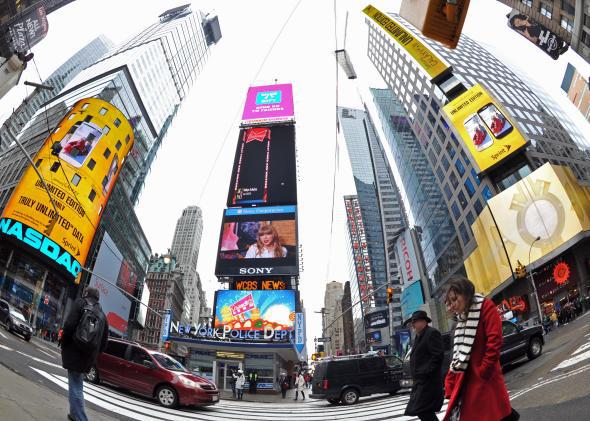 Times Square most expensive billboard: It runs a full block from 45th ...