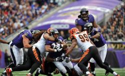 NFL offense: Running for three yards is like going backwards.