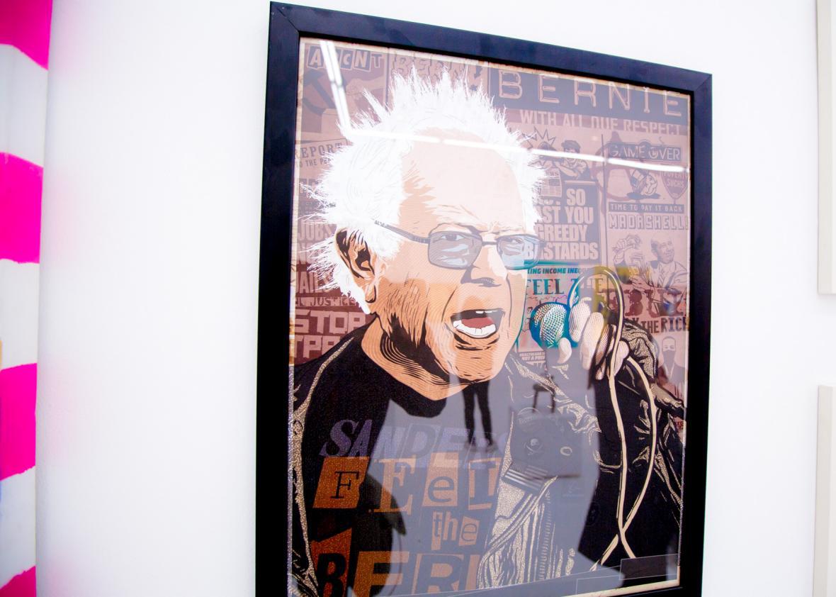 Presidential candidate, Senator Bernie Sanders, has a unique art ...