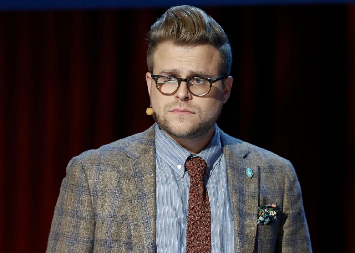 Adam Conover of Adam Ruins Everything on his election-themed TV special.