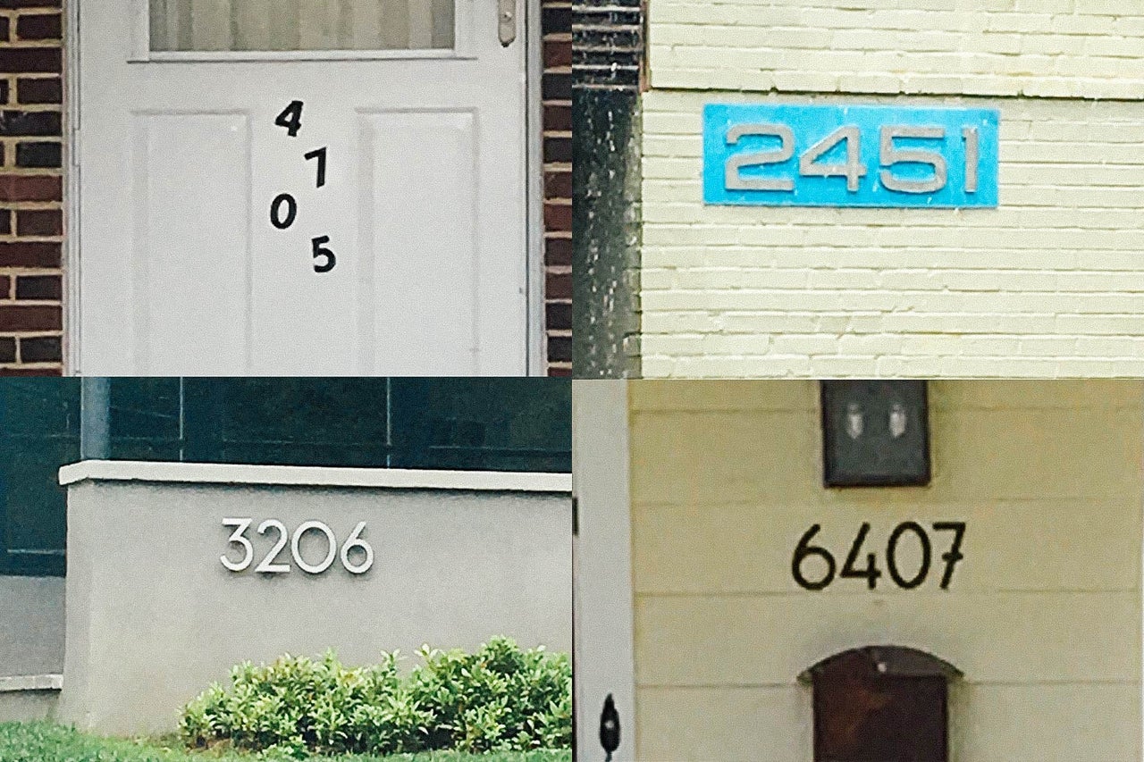 My quest to catalog the style of every house number in one suburban ZIP ...