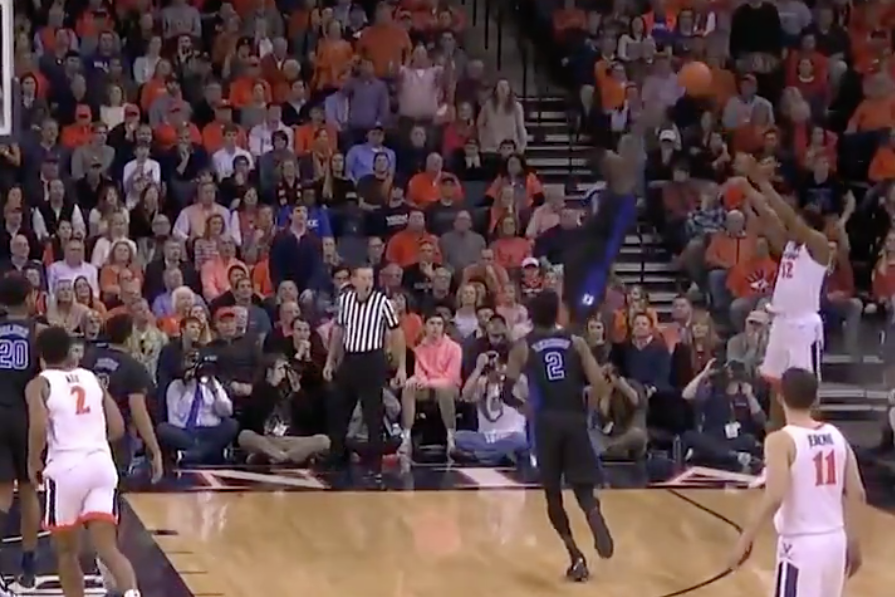 Zion Williamson's block against Virginia needs to be seen to be believed.