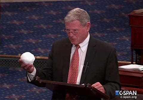 James Inhofe: Notorious climate change denier wants to crash Paris talks.