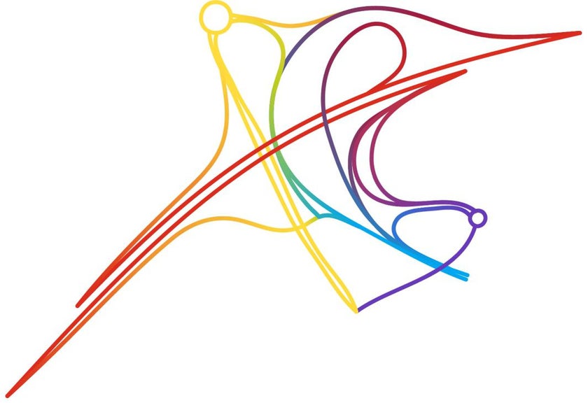 Nicholas Rougeux Interchange Choreography is a series of abstract color ...