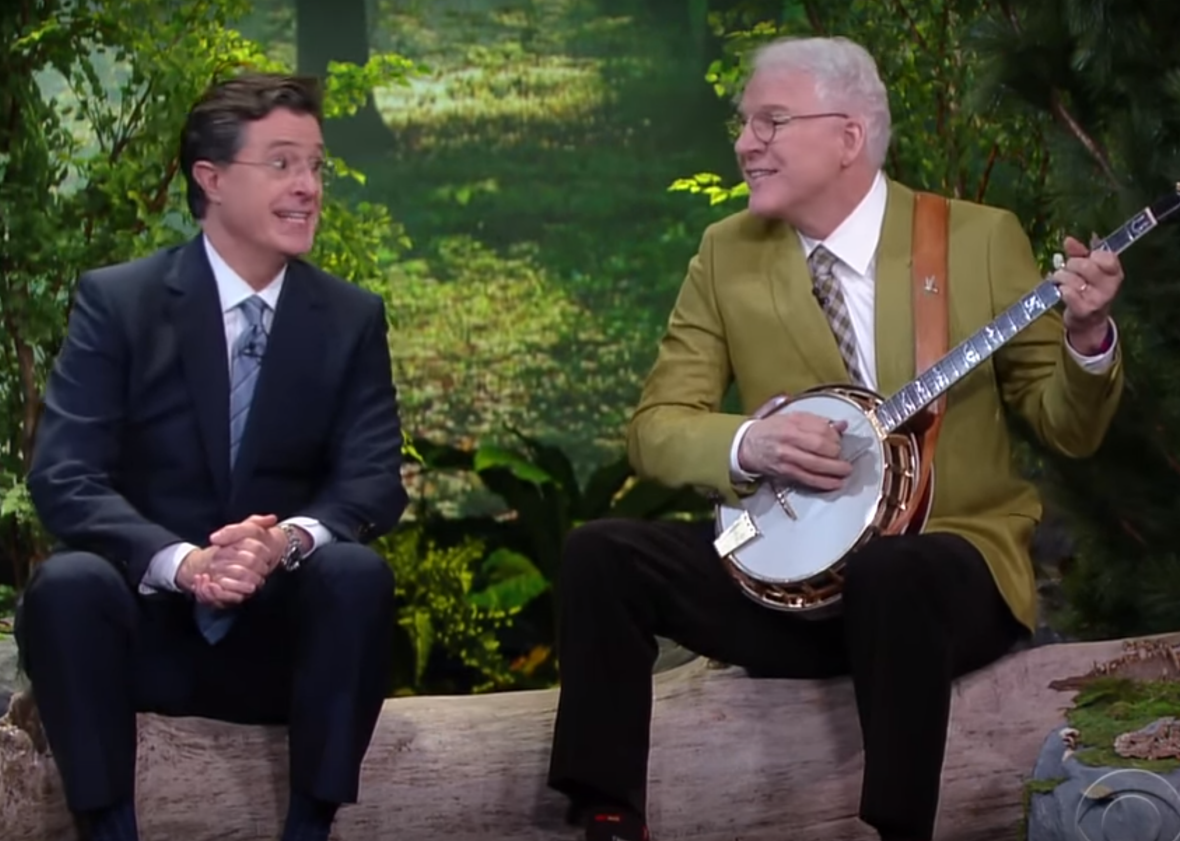 Stephen Colbert and Steve Martin sing a song about friendship (VIDEO).