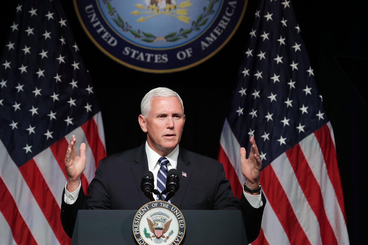 Space Force: Mike Pence lays out Donald Trump's sci-fi fantasy.