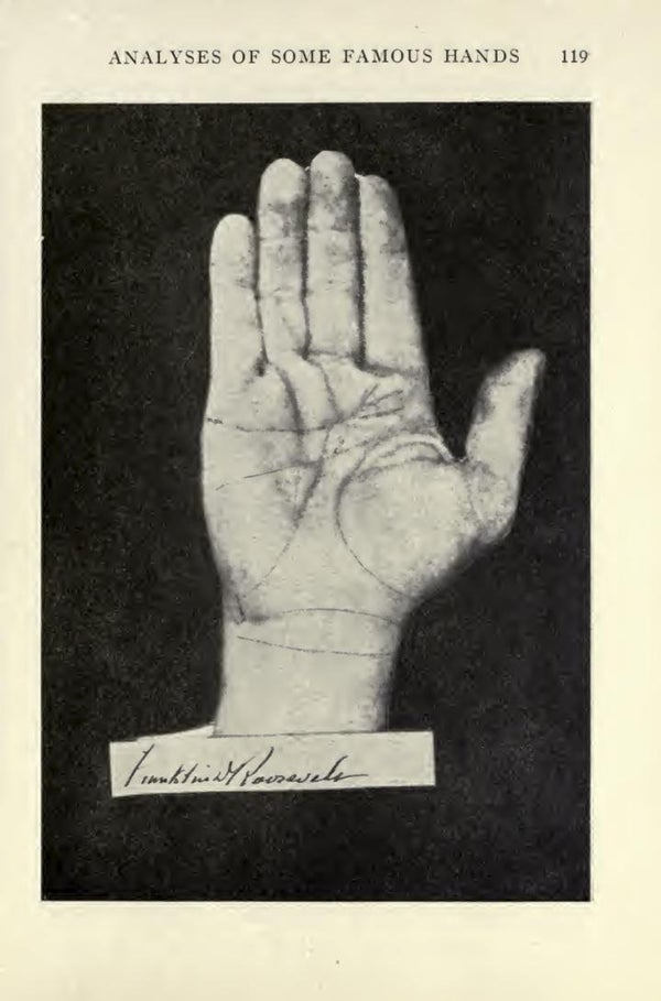 History of palm-reading: Josef Ranald's analysis of FDR Hitler and ...