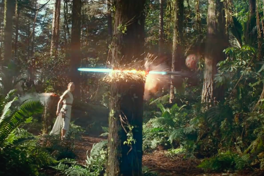Star Wars The Rise Of Skywalker D23 Trailer Rey Throws Her Lightsaber And It Is Good