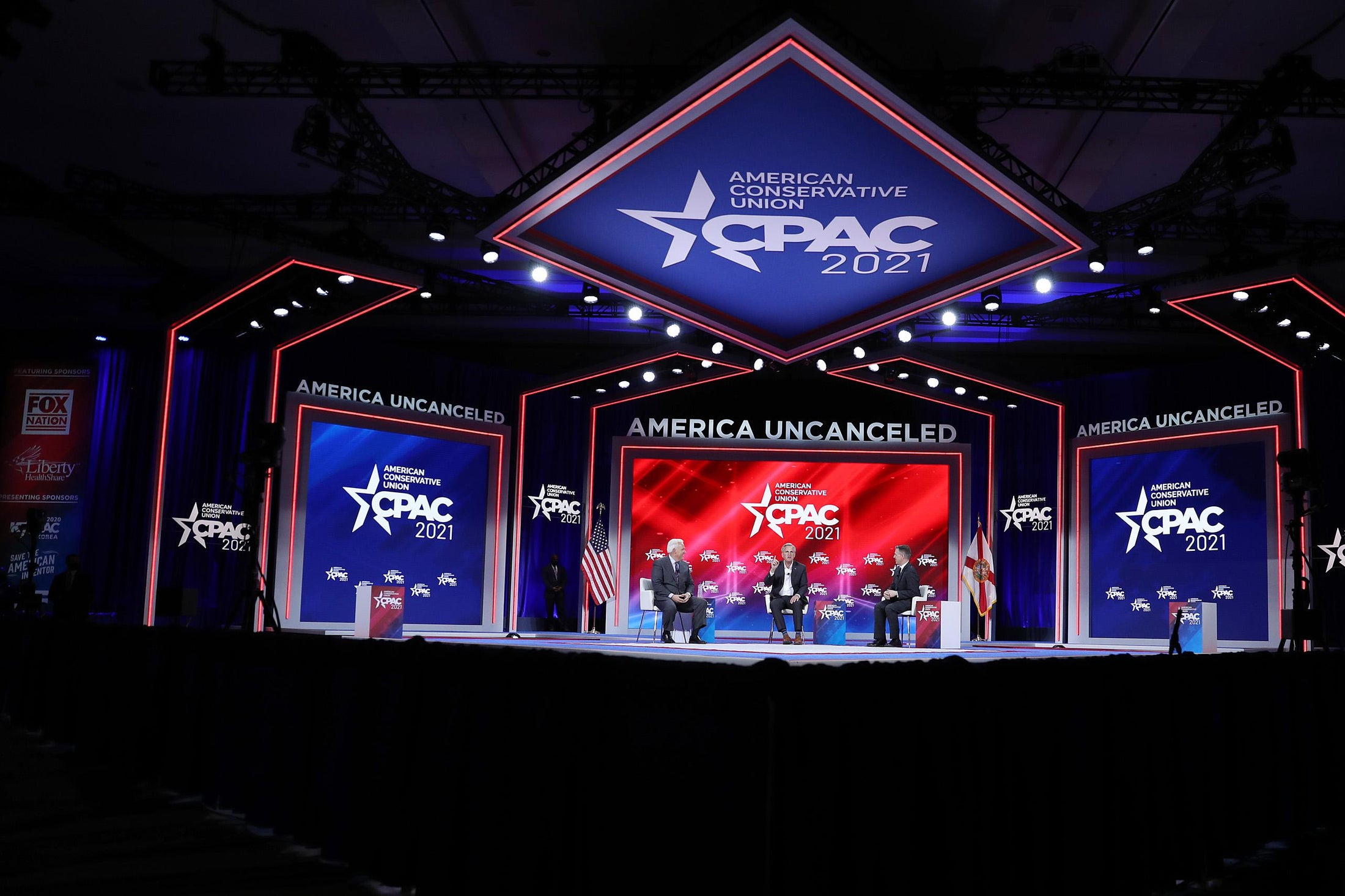 CPAC organizer vehemently denies stage was designed to look like Nazi ...