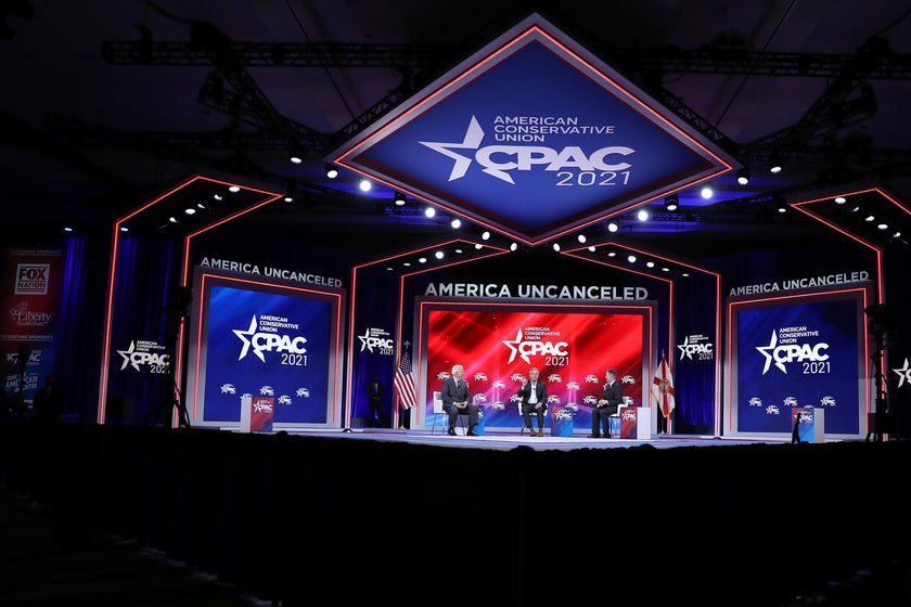 CPAC organizer vehemently denies stage was designed to look like Nazi ...