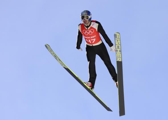 Why ski jumpers fly in a V shape.