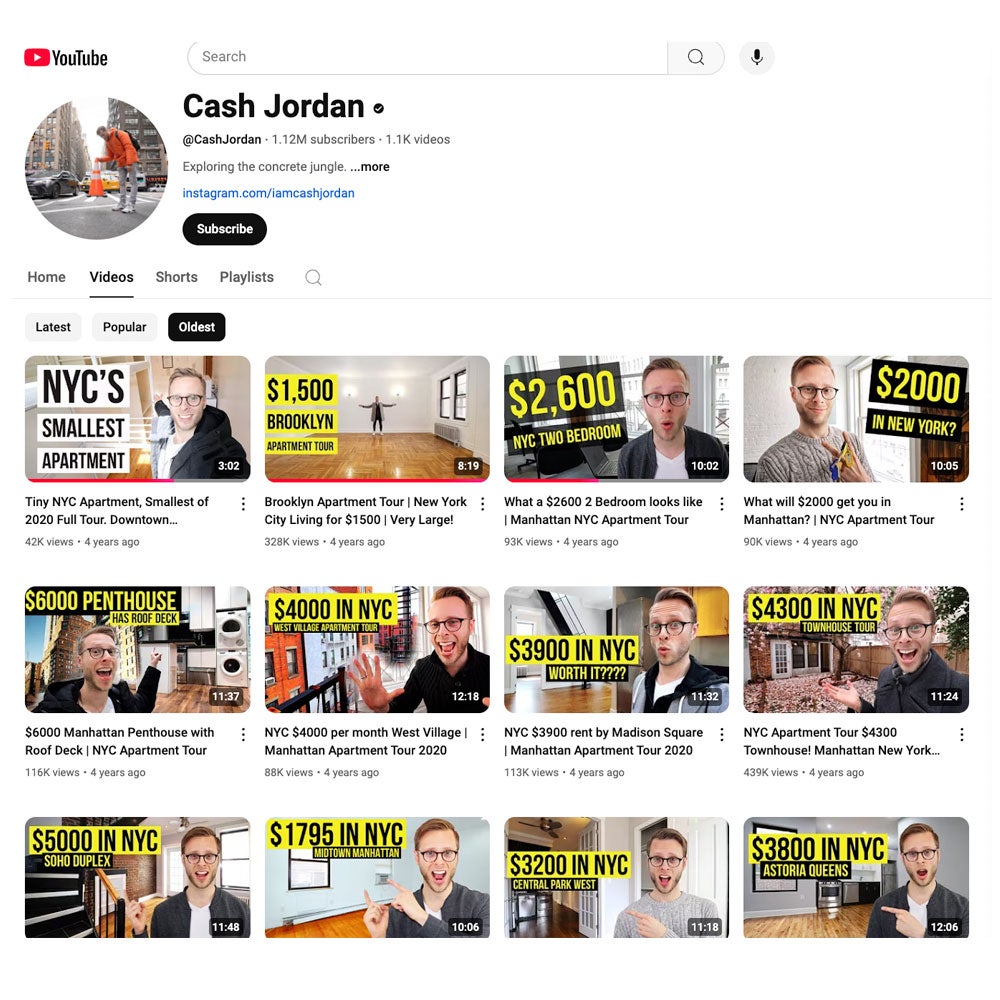 Cash Jordan: He used to make YouTube videos about NYC real estate. Then ...