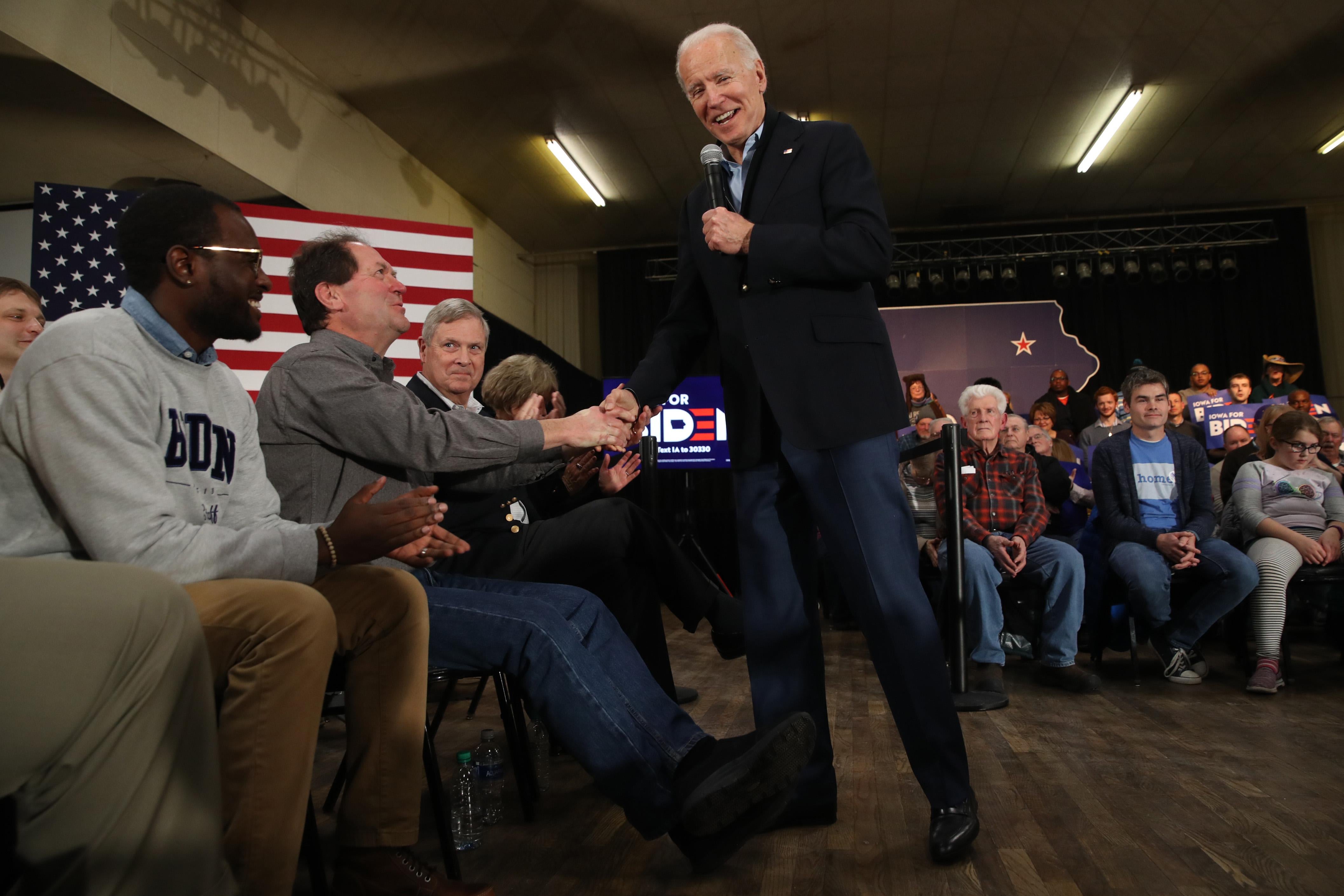 CBS News Poll: Biden, Sanders tied for first place in Iowa.