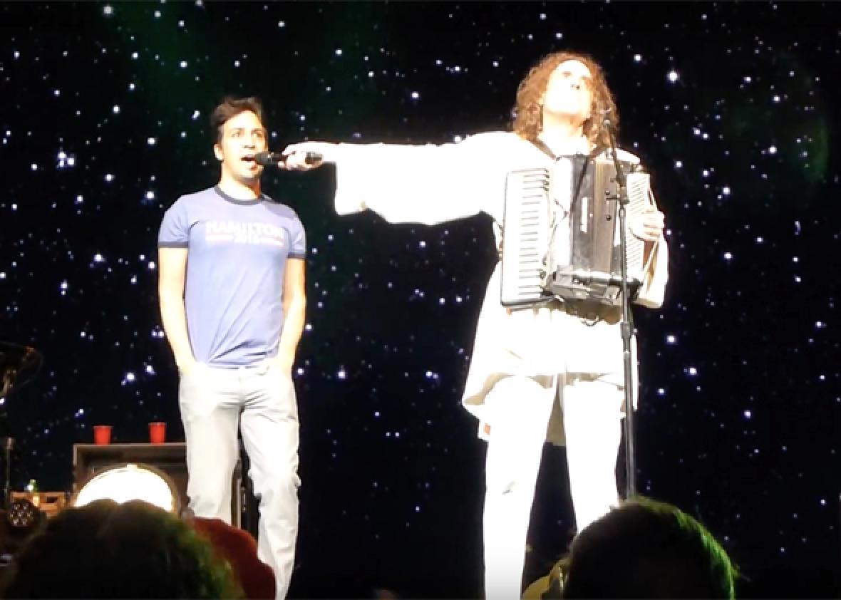 Lin-Manuel Miranda joined Weird Al to sing “Yoda.”
