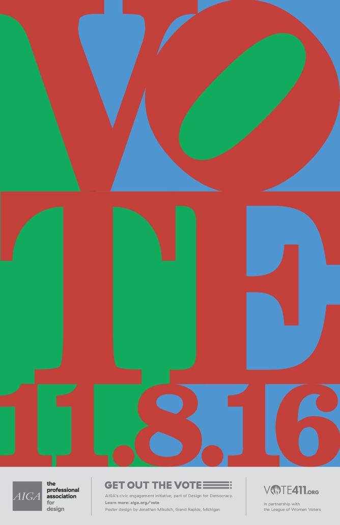 AIGA’s Get Out the Vote campaign features free downloadable posters ...