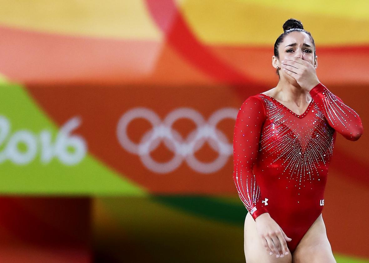 The leotards from Simone Biles' and Aly Raisman's individual all-around ...
