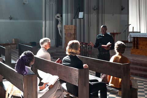 What would religious leaders do if aliens showed up?