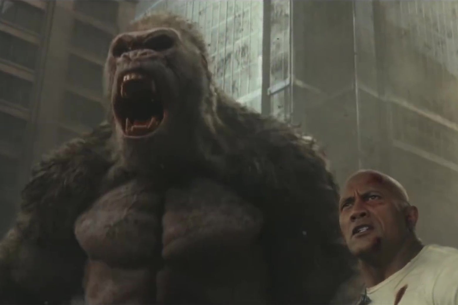 The trailer for Rampage seems to have a pretty tenuous grasp on ...