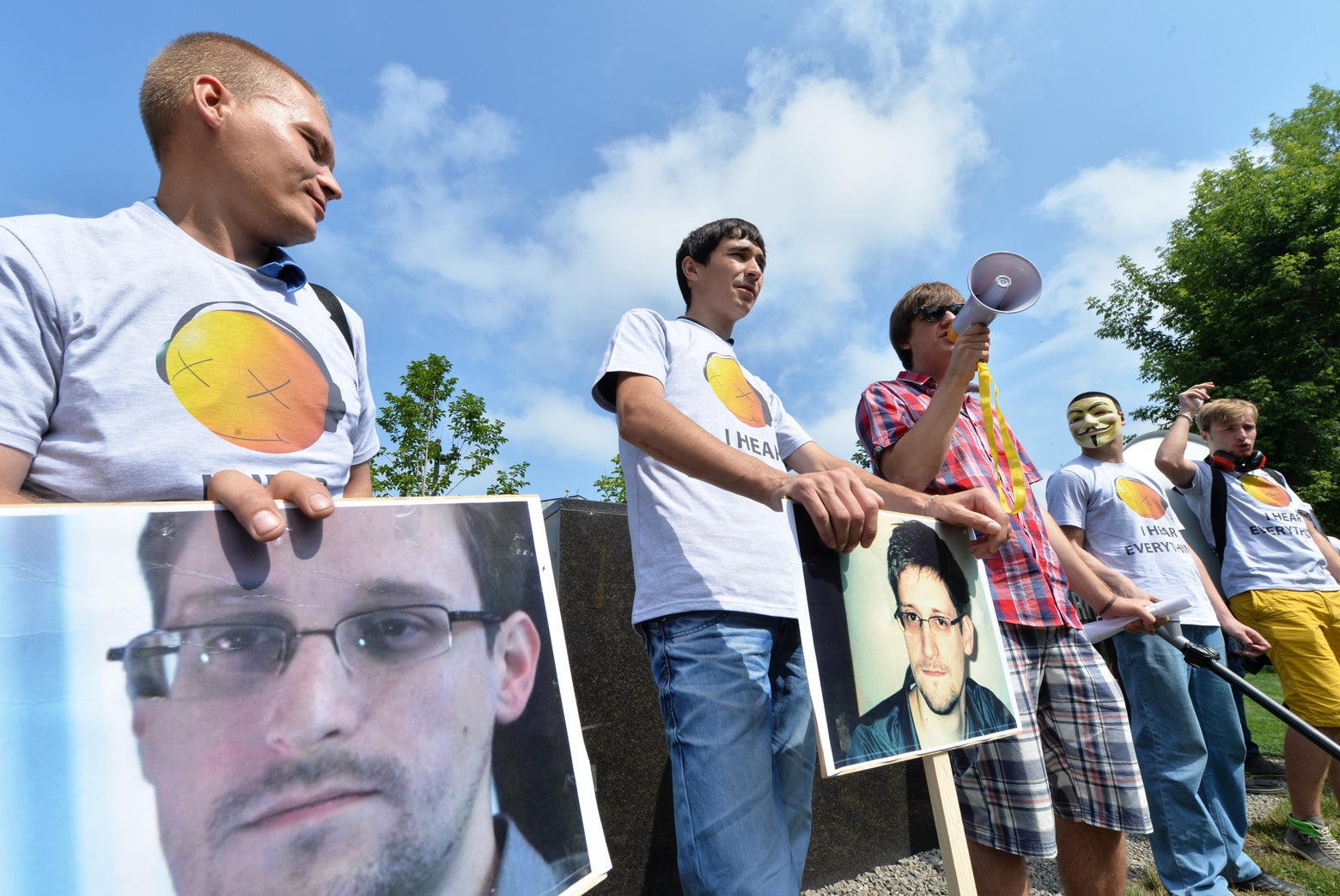 Trapped in Russia, Edward Snowden applies for asylum.
