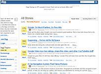 Using Digg, a people-powered news aggregator, to attract hits.