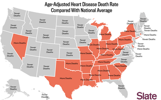 Death map: The most common causes of death in each state of the union
