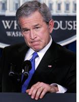 How George Bush ducks questions.