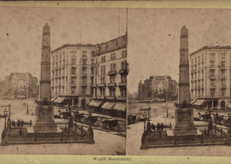 The General Worth Monument in Madison Square Park is one of only two in ...