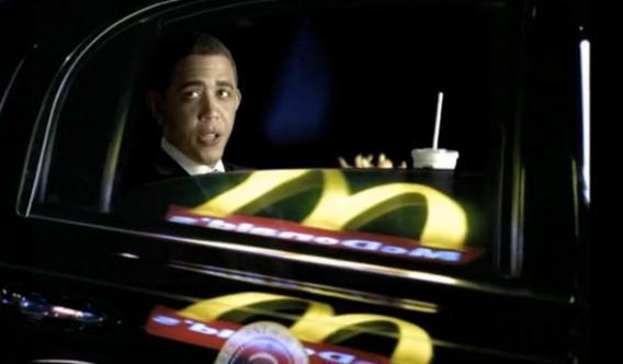 McDonald’s Israel commercial depicts Barack Obama eating a Big America ...