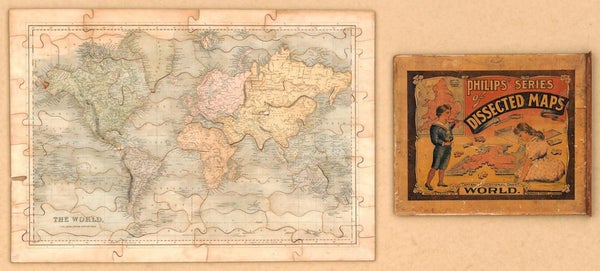 History of puzzles: Maps used to teach geography in the 19th century.