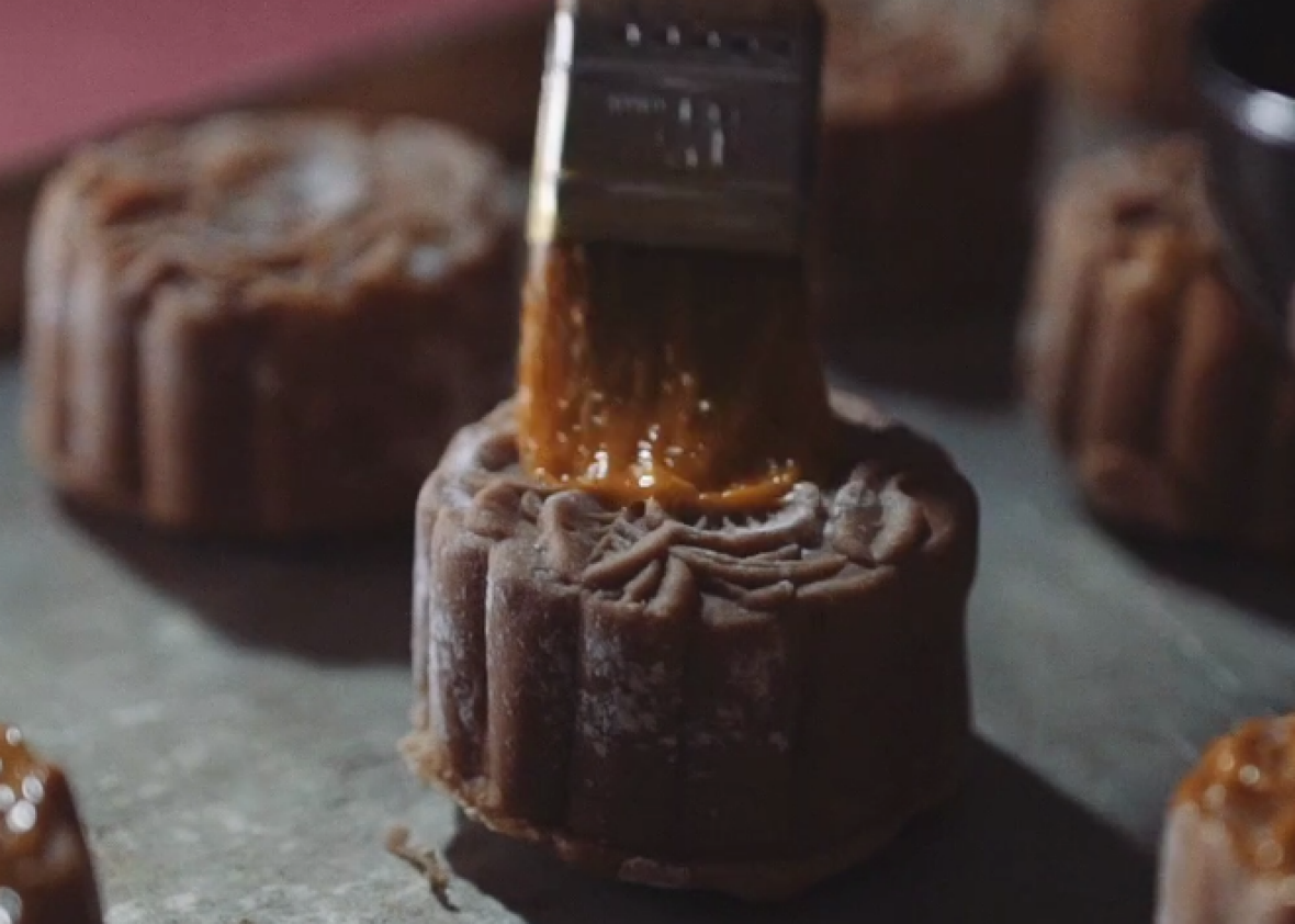 Watch a pastry chef make mooncakes by hand for the mid-autumn festival ...