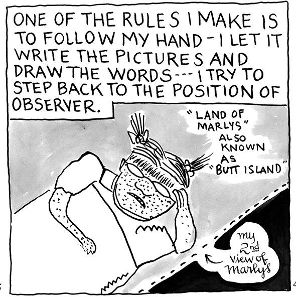 Lynda Barry on how she came up with her character Marlys.