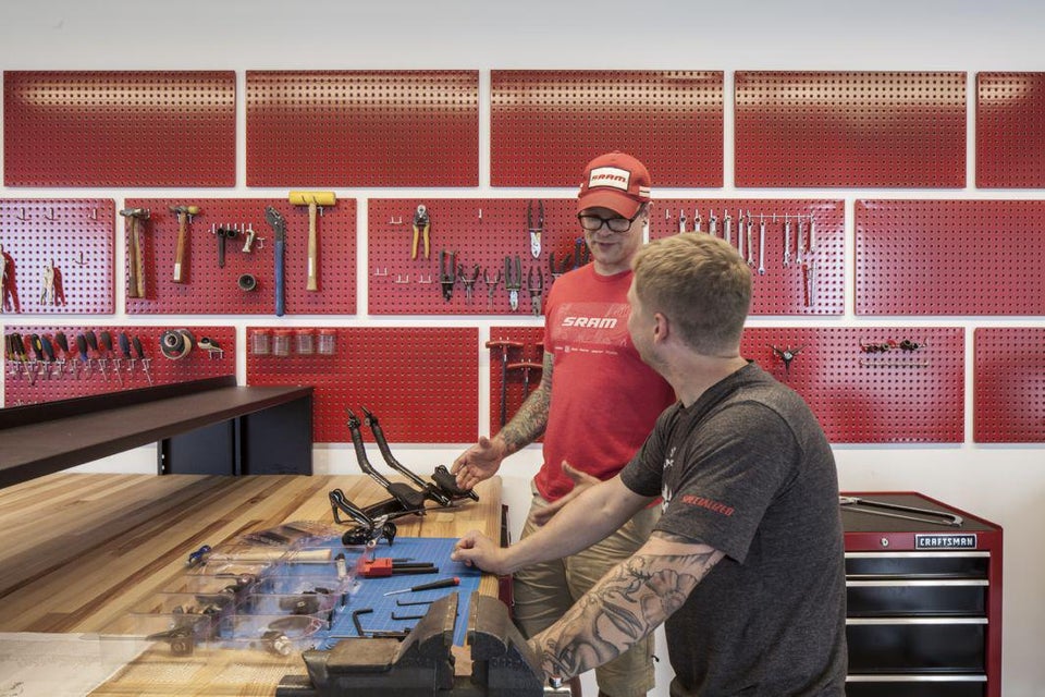 Perkins+Will design of SRAM headquarters is a bike-friendly dream office.