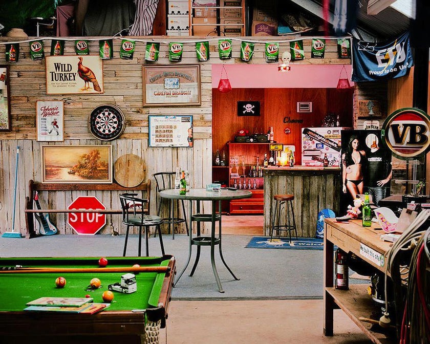 Jasper White photographs man caves in rural Australia.