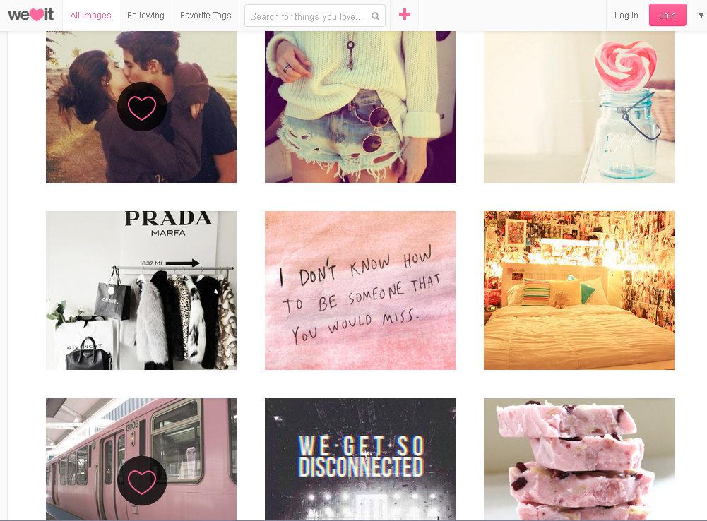 We Heart It, a fast-growing social network, tries to embrace positivity.