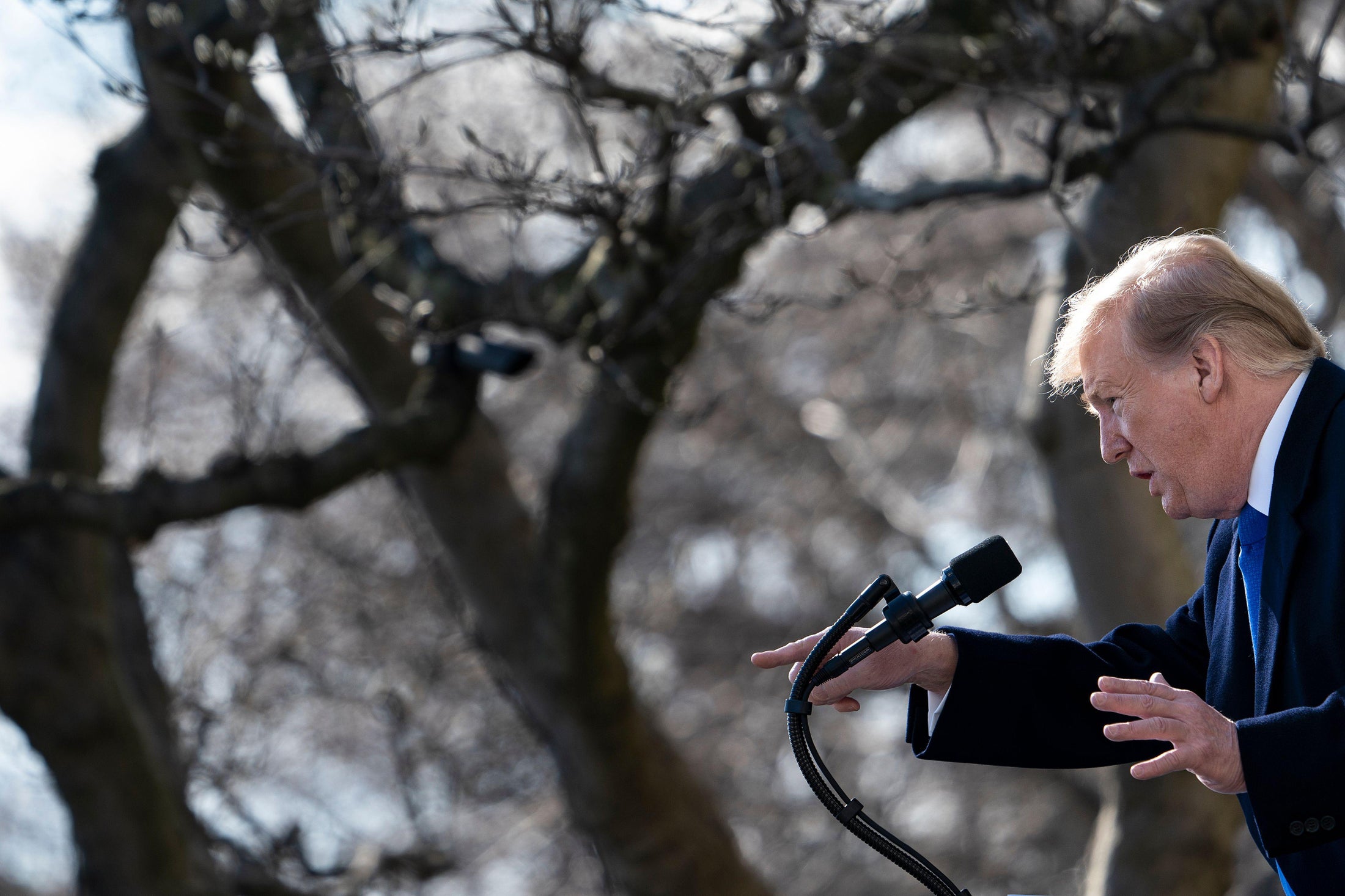 Trump’s Friday Rose Garden speech was very alarming.