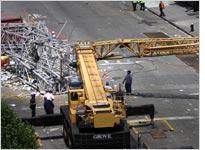 What makes a crane fall over?