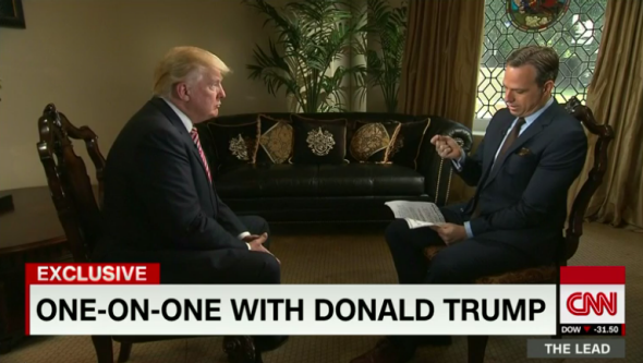 Donald Trump’s CNN interview is incoherent, racist, and terrifying.
