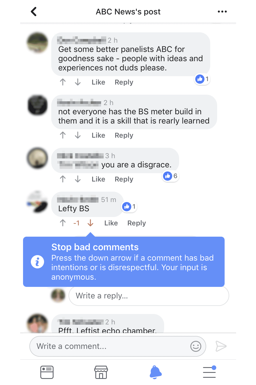 The Facebook upvote and downvote experiment is a bust.