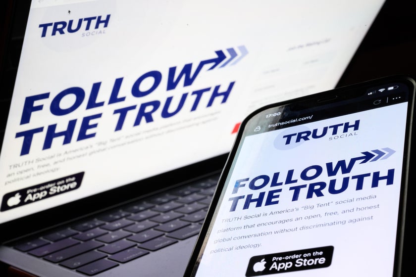 Donald Trump’s “Truth Social” app set for release on Presidents Day.