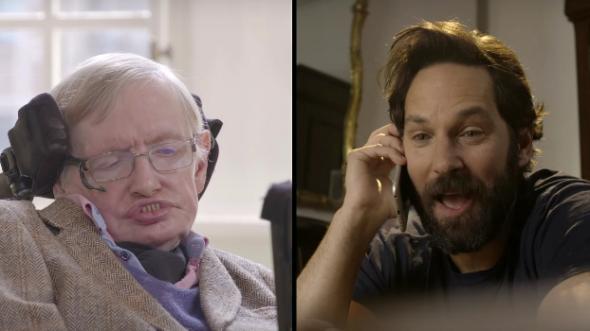 Watch Paul Rudd and Stephen Hawking play quantum chess for Caltech.