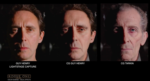 Guy Henry becomes Peter Cushing's Tarkin in this Rogue One special effects video from Industrial ...